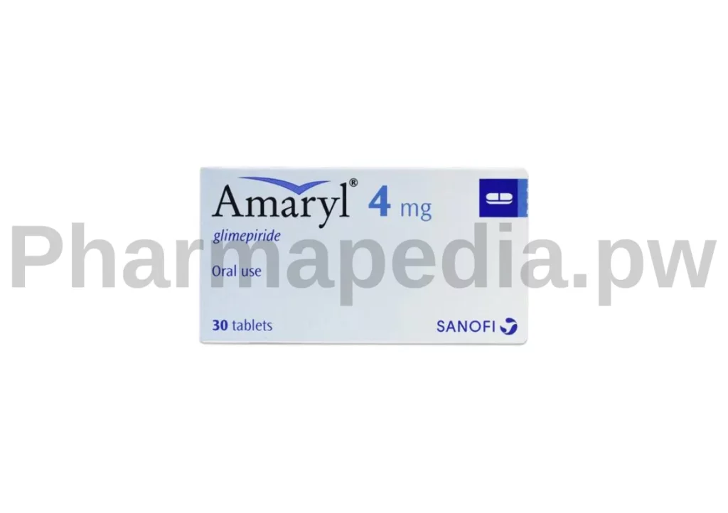 اماريل اقراص 1 و 2 و 3 و 4 مجم Amaryl tablets - فارمابيديا Pharmapedia