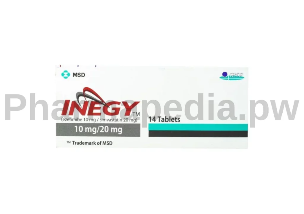 اينيجي اقراص Inegy tablets - فارمابيديا Pharmapedia