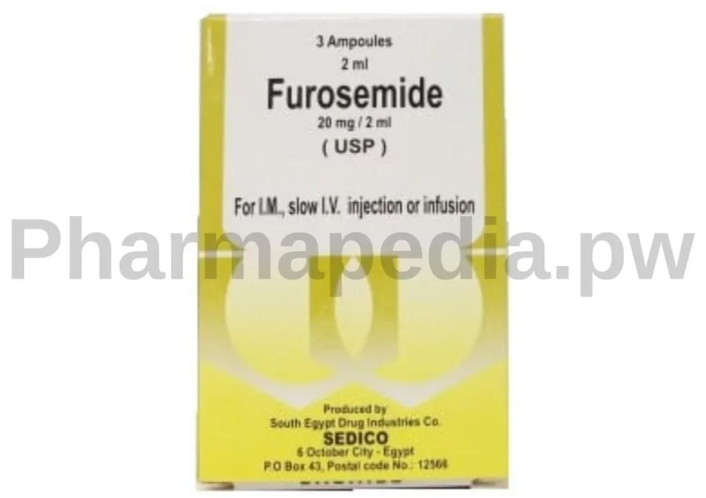 فوروسيميد سيديكو امبول Furosemide sedico amp - فارمابيديا Pharmapedia